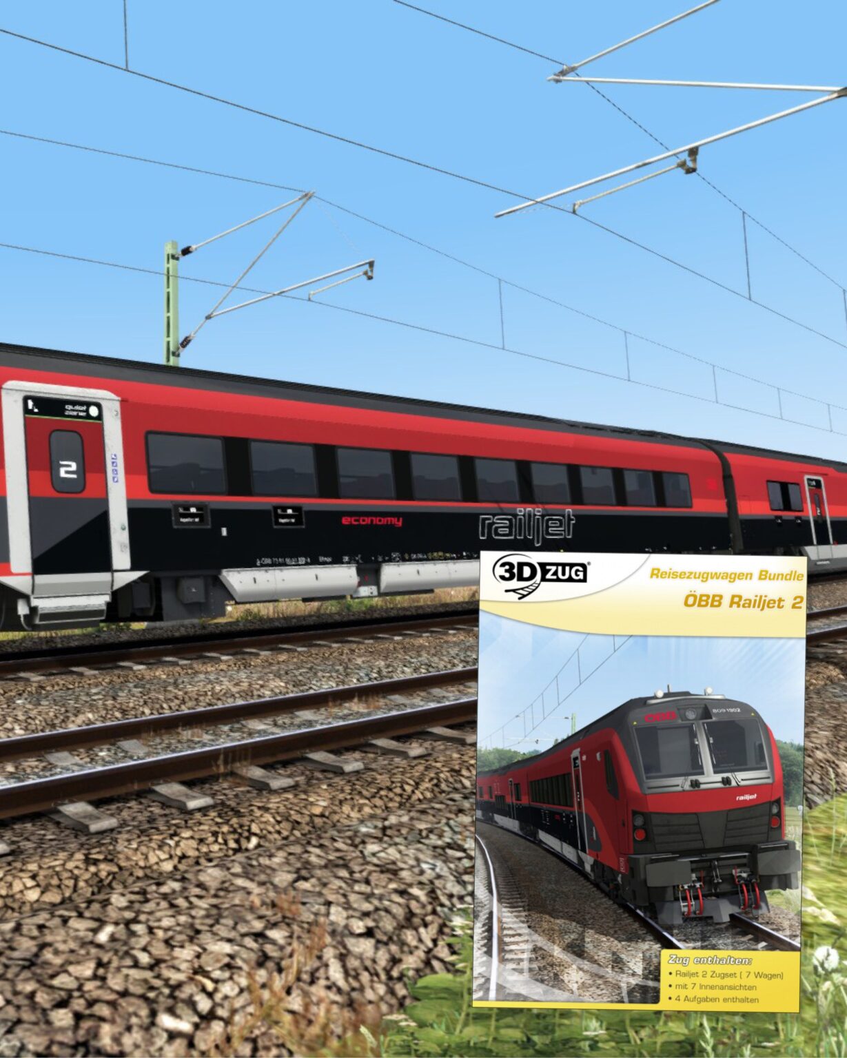 [3DZUG] ÖBB Railjet 2 ab sofort erhältlich! - Rail-Sim.de - Die Train ...